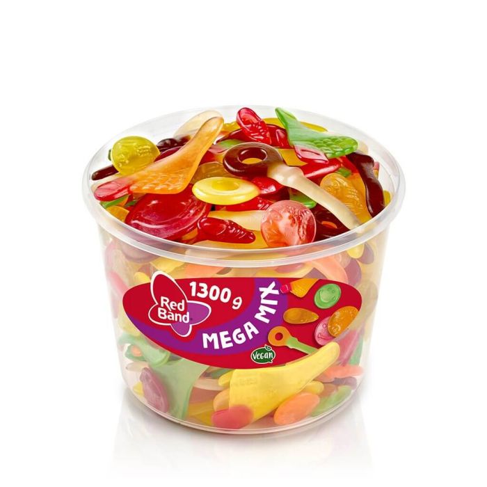 Red Band Mega Mix 1,3kg – Stor Frugtgummi Blandning | Capalus